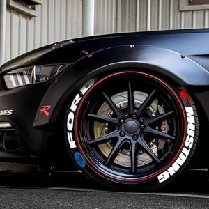 Tire Lettering Fits MUSTANG Tyre Lettering Universal Pneu Sticker Tyre ...