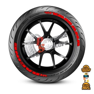 Motorcycle Tire Lettering RACING Tyre Lettering Permanent Stickers ...