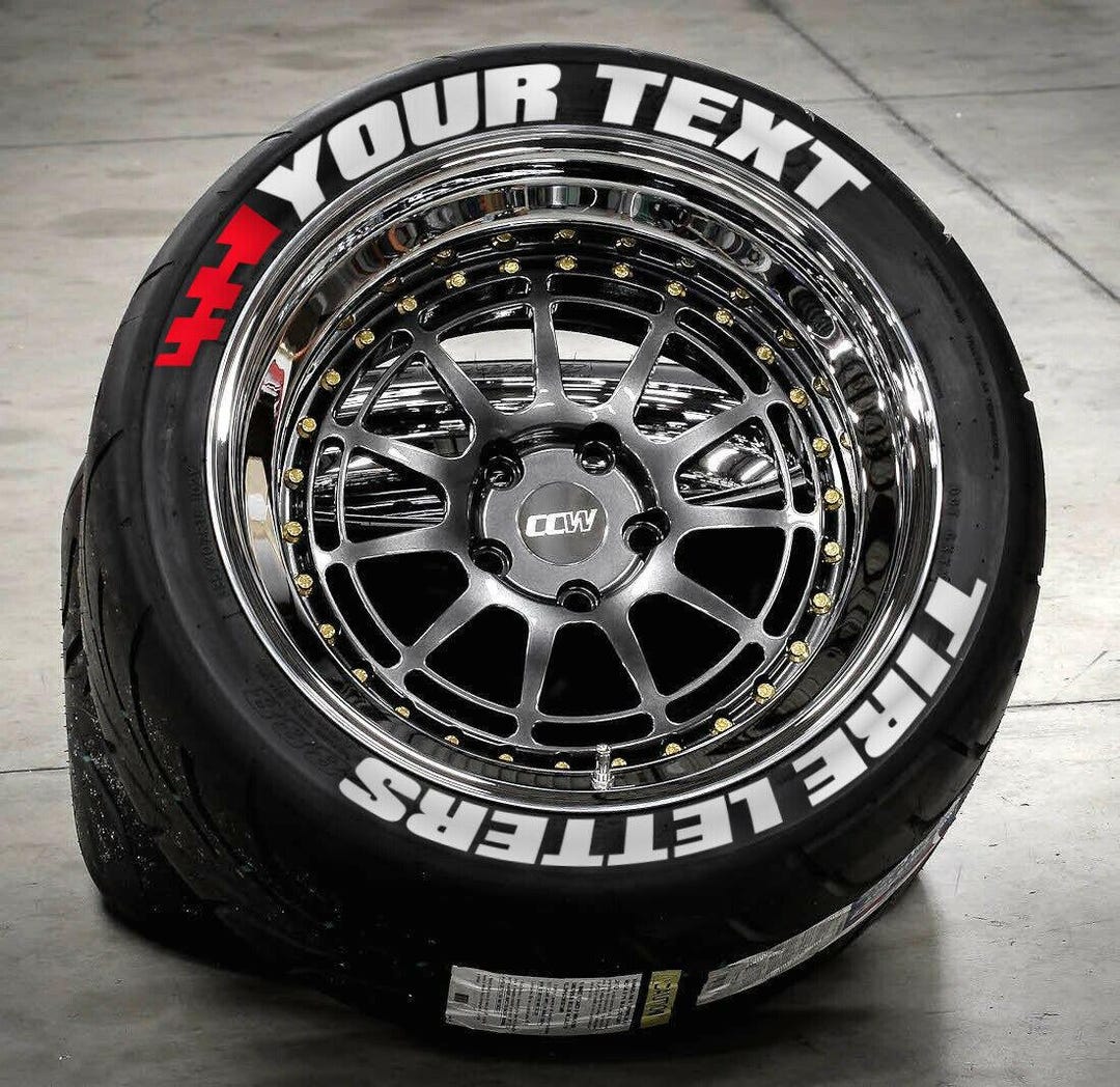 Customized Tire Lettering CUSTOM Wording Tyre Decal Create Your Own ...