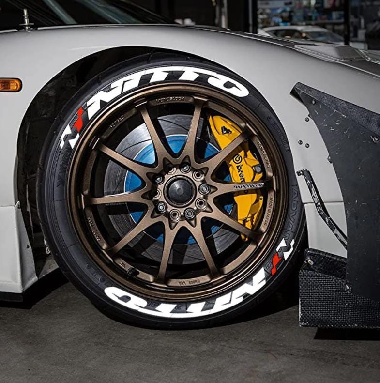 Tire Lettering NITTO Tyre Lettering Universal Tyre Decal Stickers Pneu ...