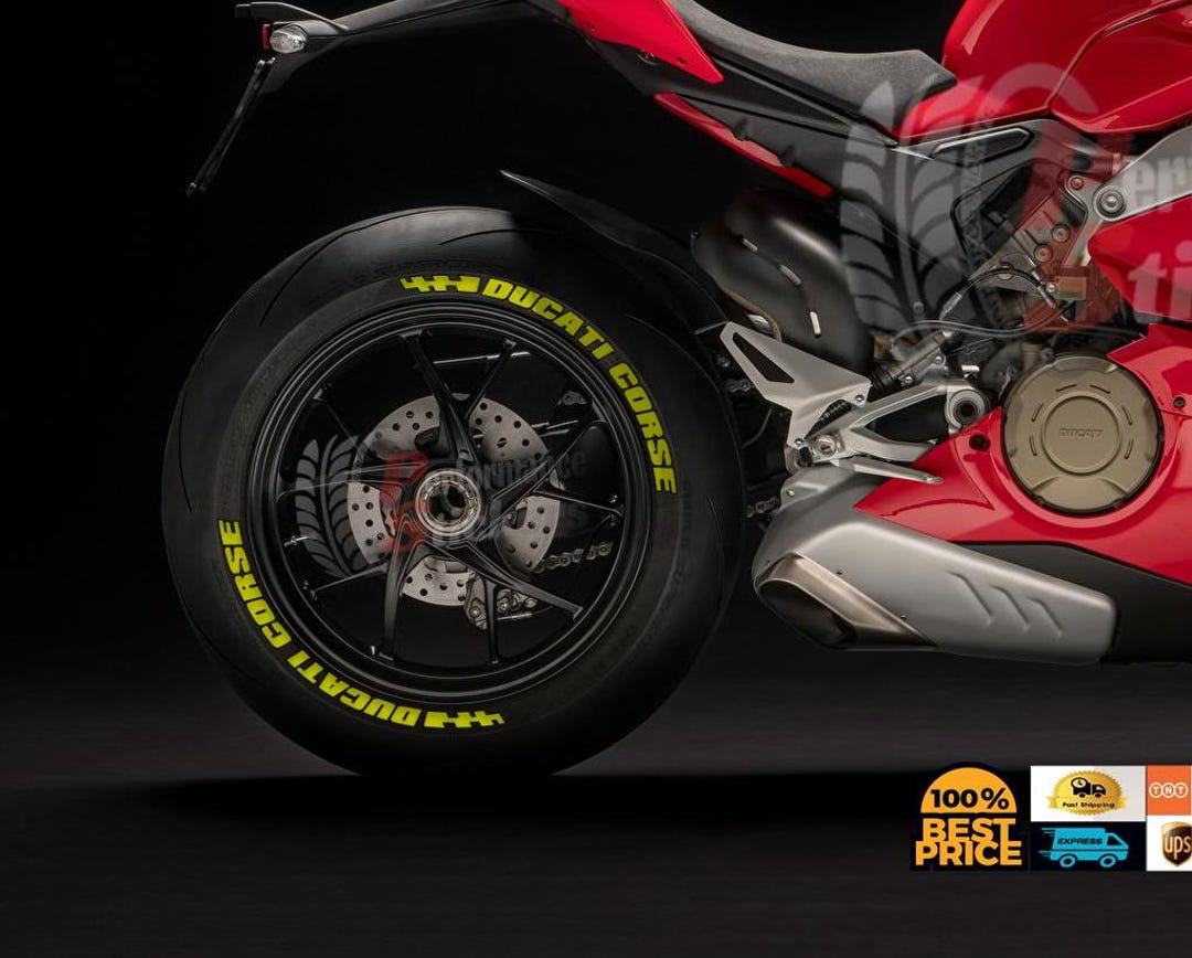 Motorcycle Tire Lettering Ducati CORSE Tyre Lettering Permanent Tyre ...