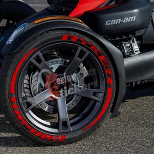 Tire Lettering Permanent Can-am Raised Tyre Decal Sticker Fits RYKER ...