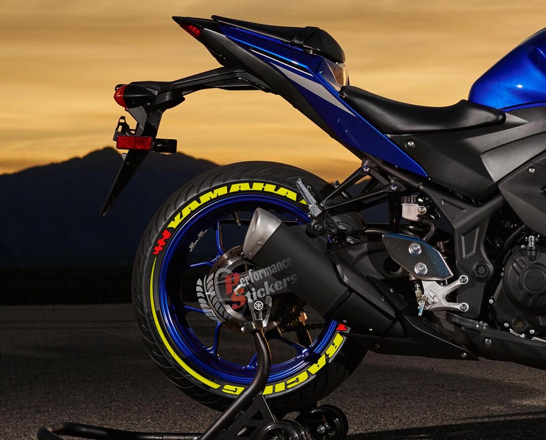 Motorcycle Tire Lettering RACING Tyre Lettering Permanent Stickers ...