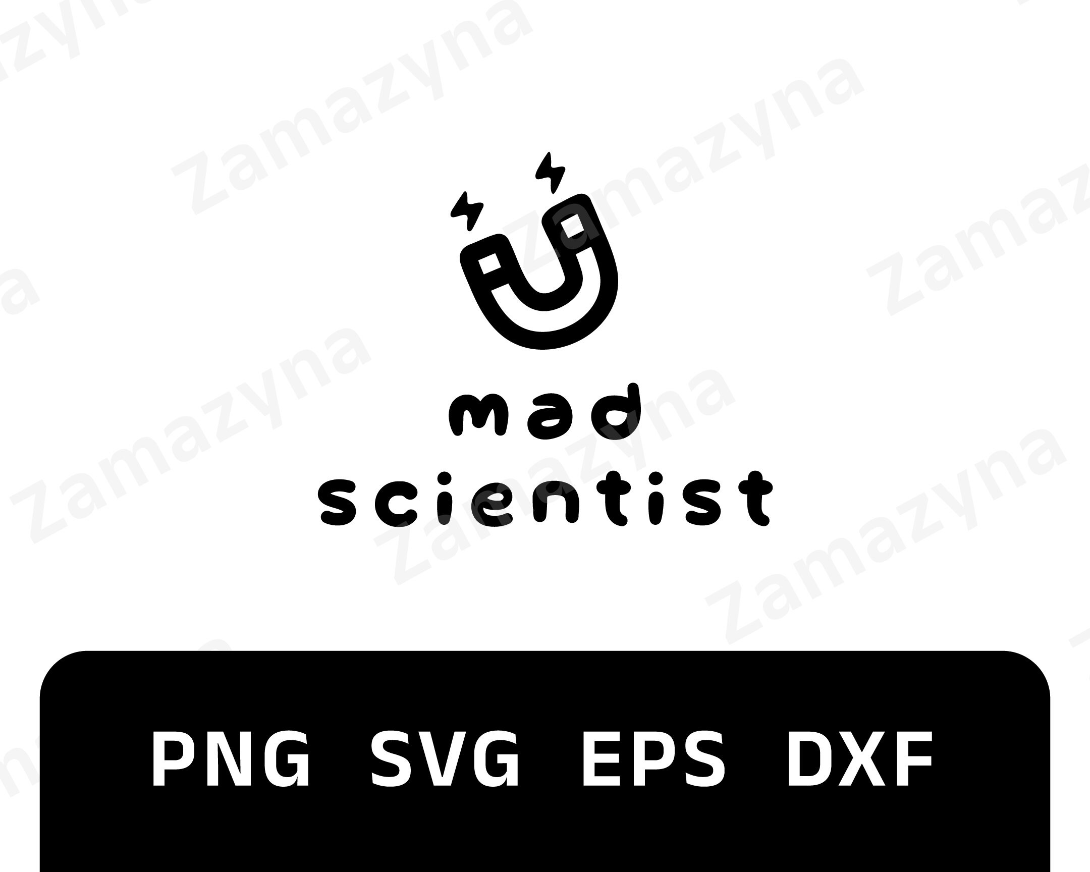Mad Scientist SVG, Inventor Vector, Science Lab School University Cute ...