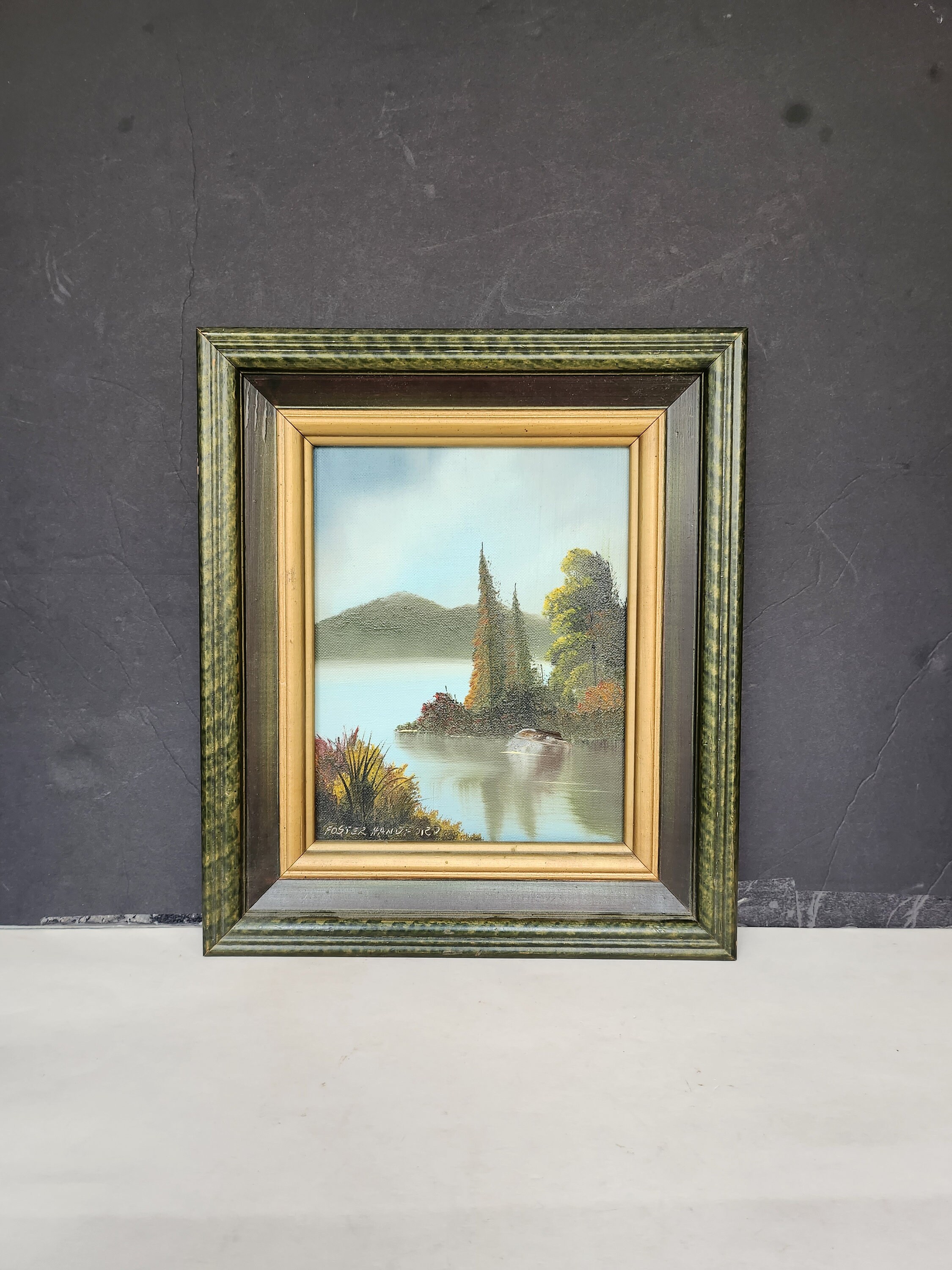 Original Oil Painting, Framed Landscape Bayou, Foster Handford Listed ...