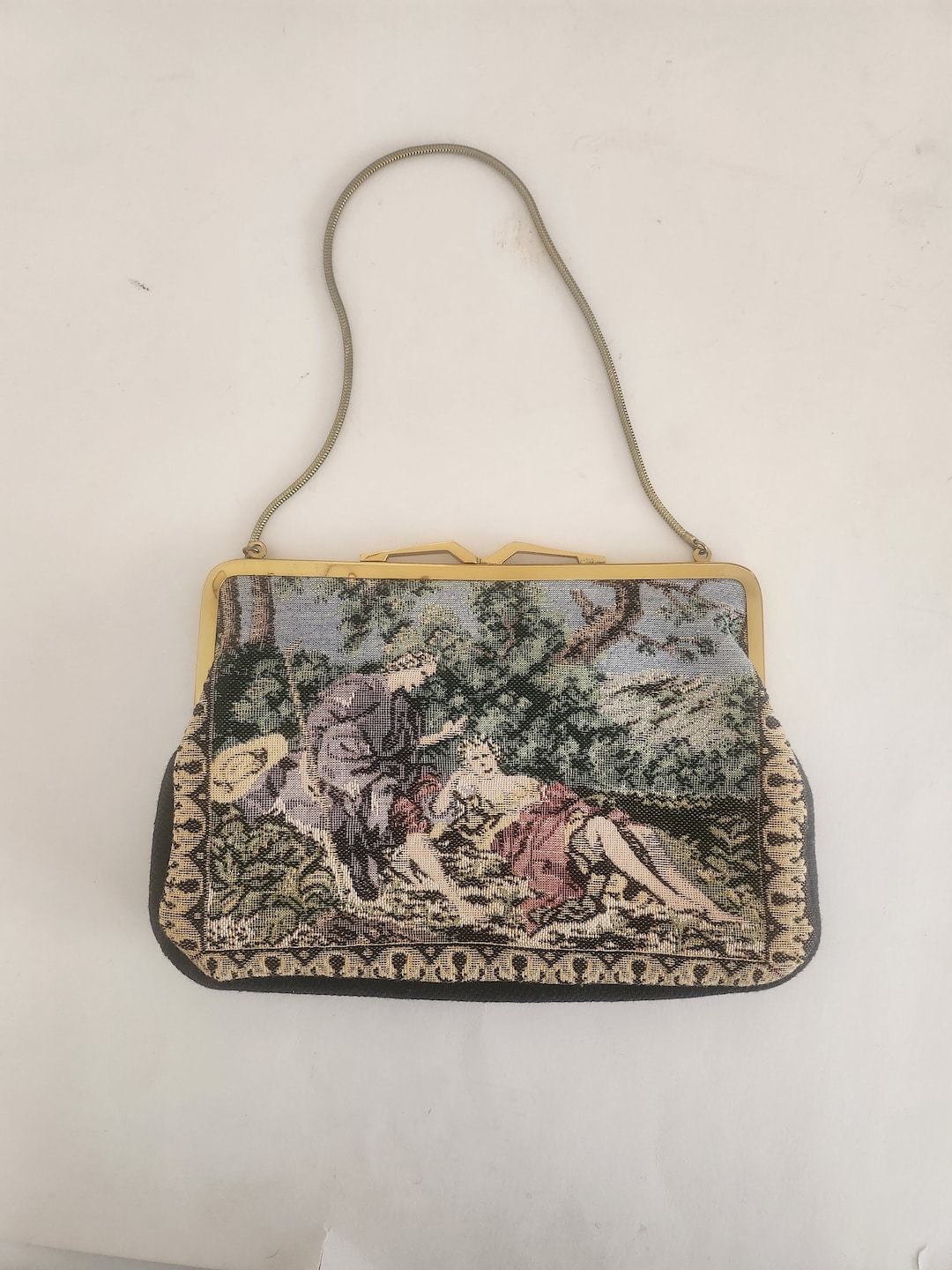 Petit Point Purse, Vintage West German Tapestry Purse, Evening Bag ...