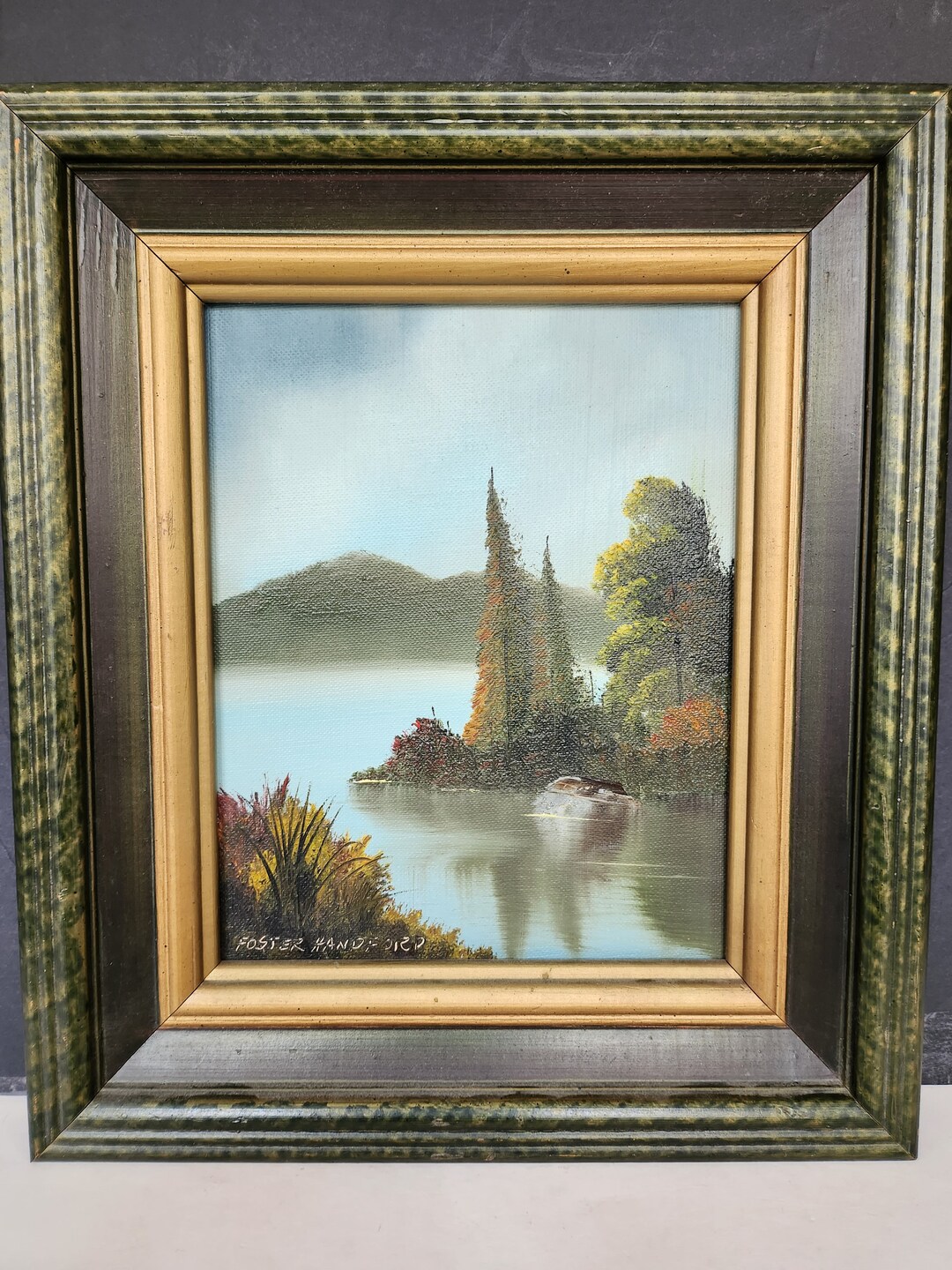 Original Oil Painting, Framed Landscape Bayou, Foster Handford Listed ...