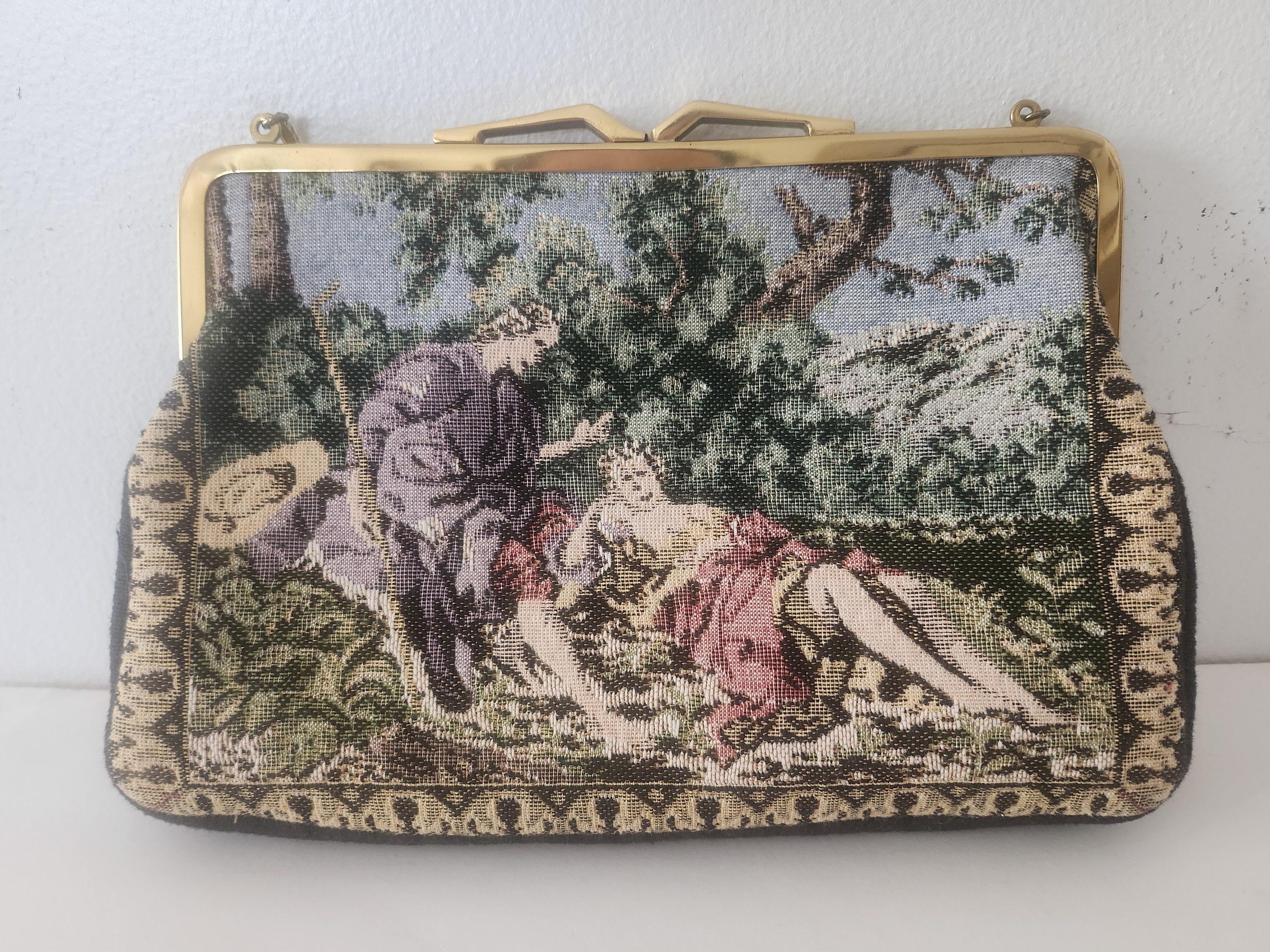 Petit Point Purse, Vintage West German Tapestry Purse, Evening Bag ...