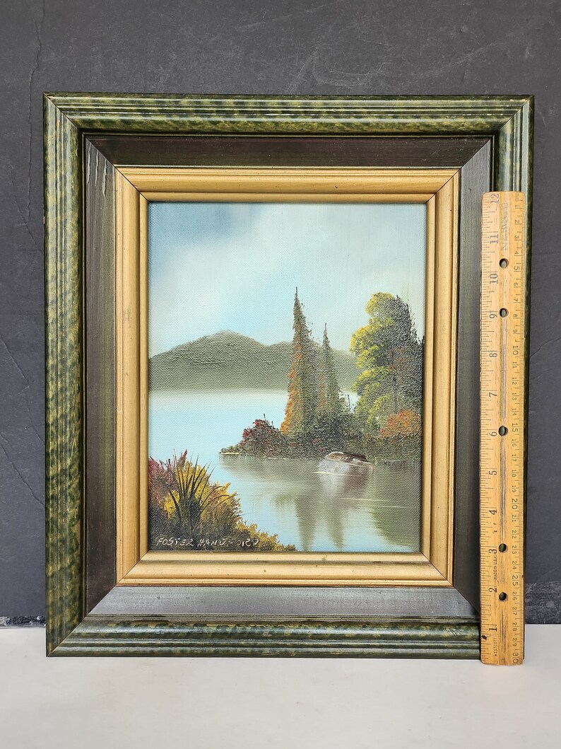 Original Oil Painting, Framed Landscape Bayou, Foster Handford Listed ...