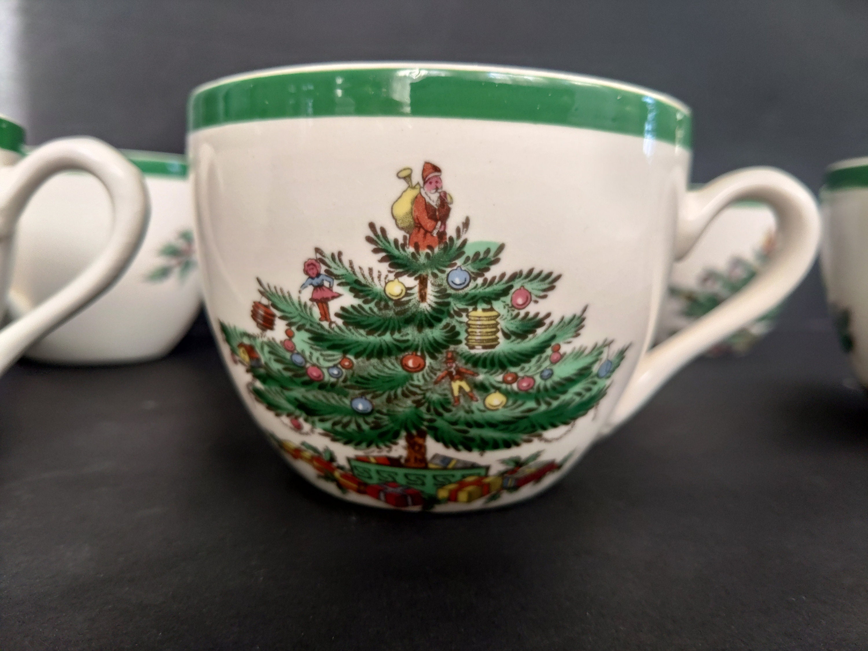 Christmas Tree Tea Cups