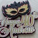 Masquerade Cake Topper, Carnival Cake Topper, Mask Party Decor, Mardi ...