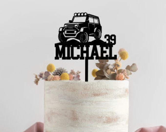 Off Road Cake Topper, off Road Truck Cake Topper, Personalized Jeep ...