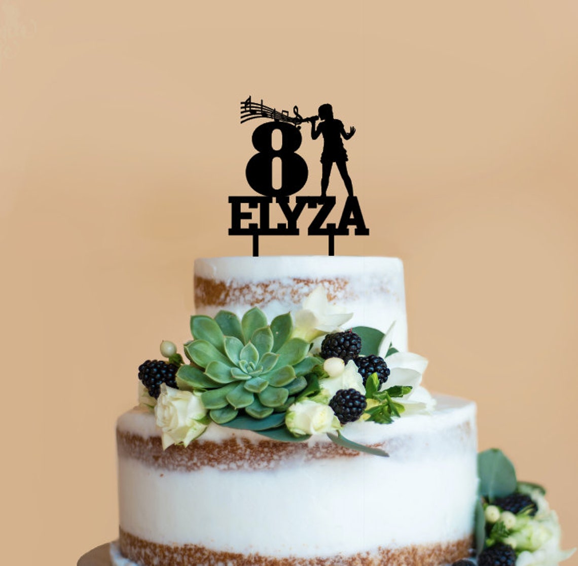 Singer Girl Cake Topper, Singer Cake Topper, Musical Cake Topper ...