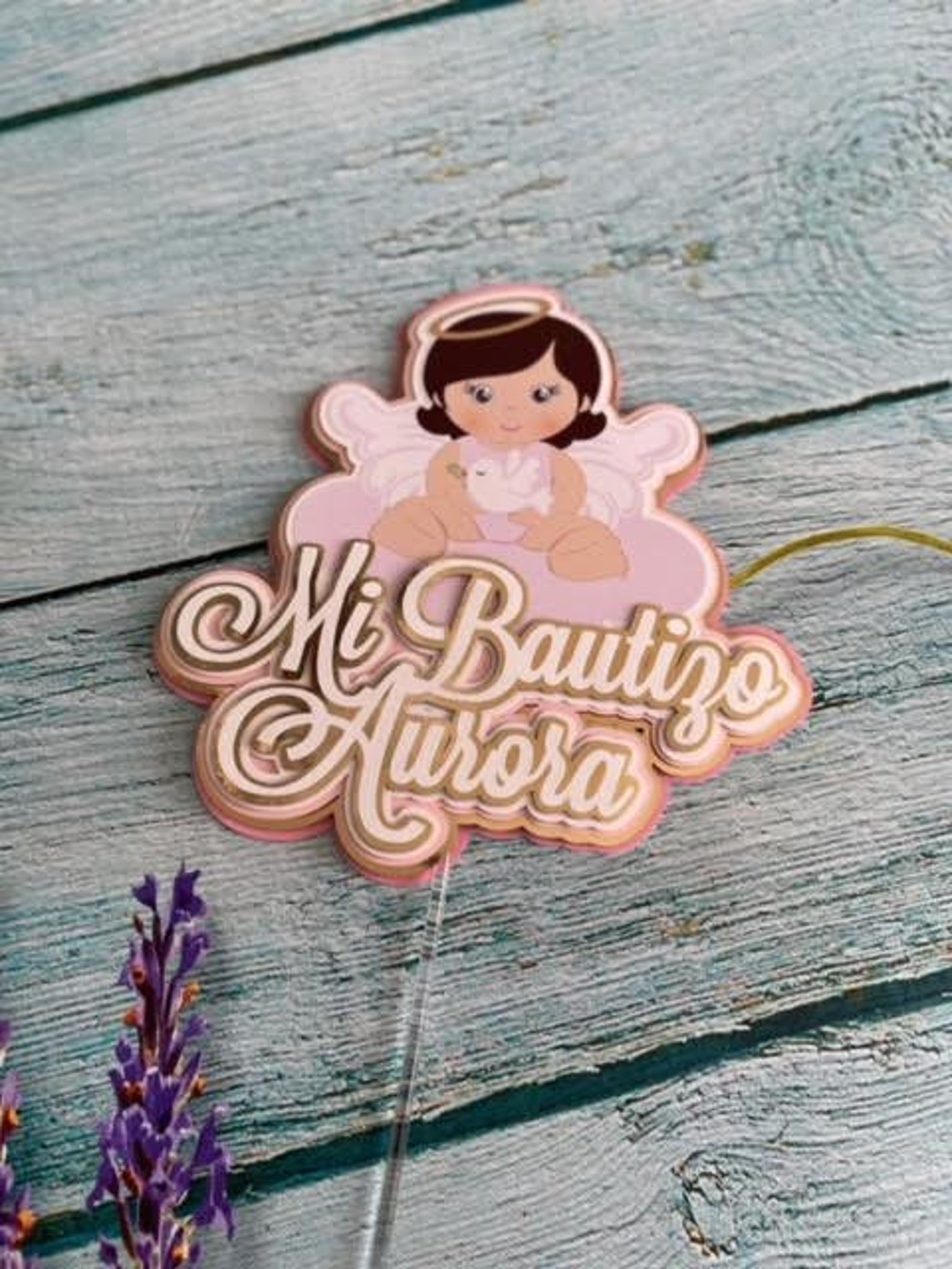 Mi Bautizo Topper Personalized Cake Topper Baptism Cake - Etsy