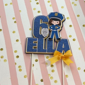 Police Cake Topper Policeman Topper Cops Party Decoration - Etsy