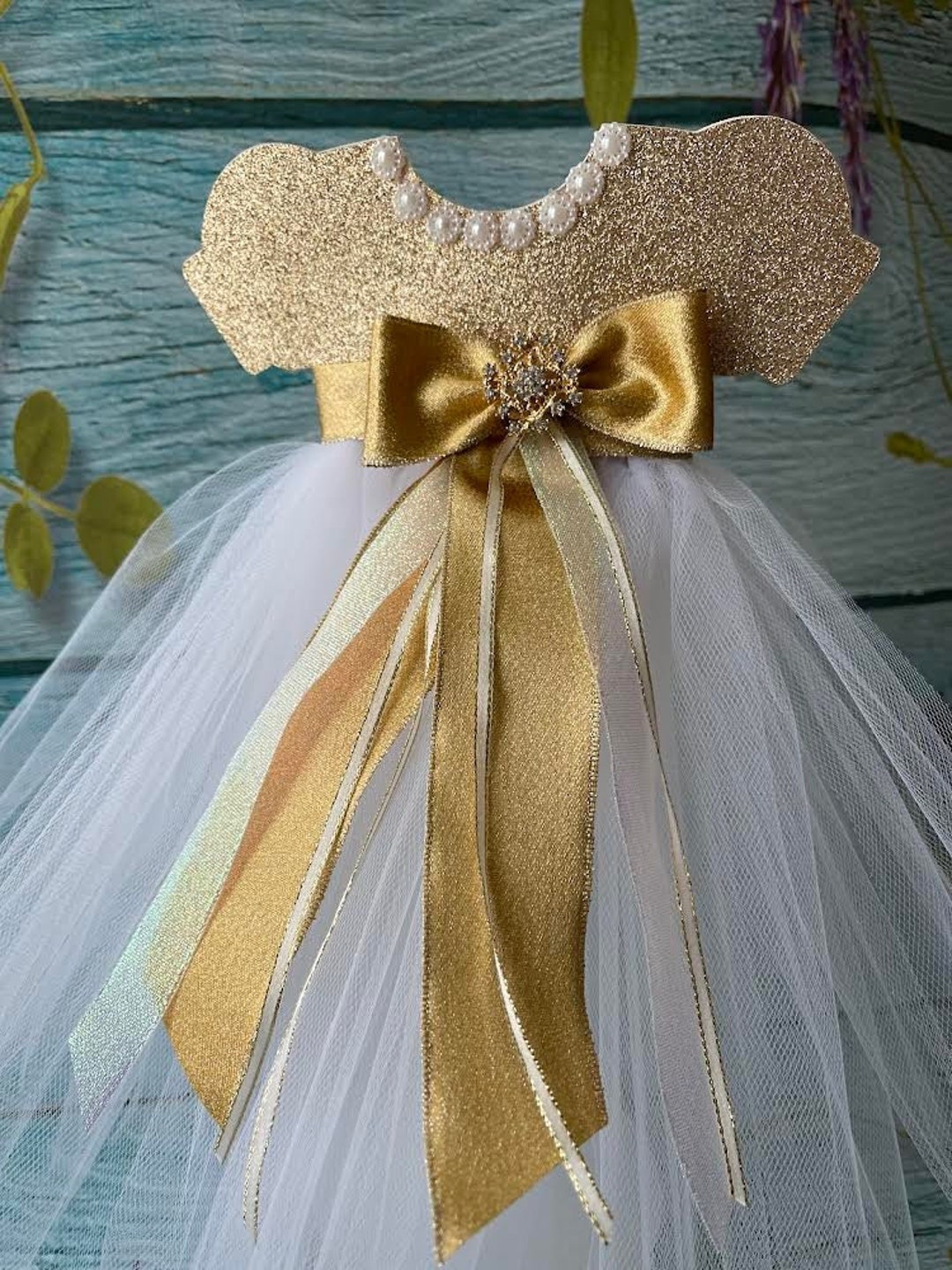 Tutu Dress Centerpiece, Baby Shower Centerpiece, Baptism Centerpiece ...