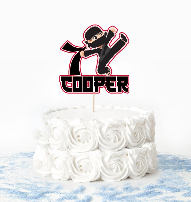 Ninja Cake Topper Ninja Birthday Ninja Decorations Ninja - Etsy