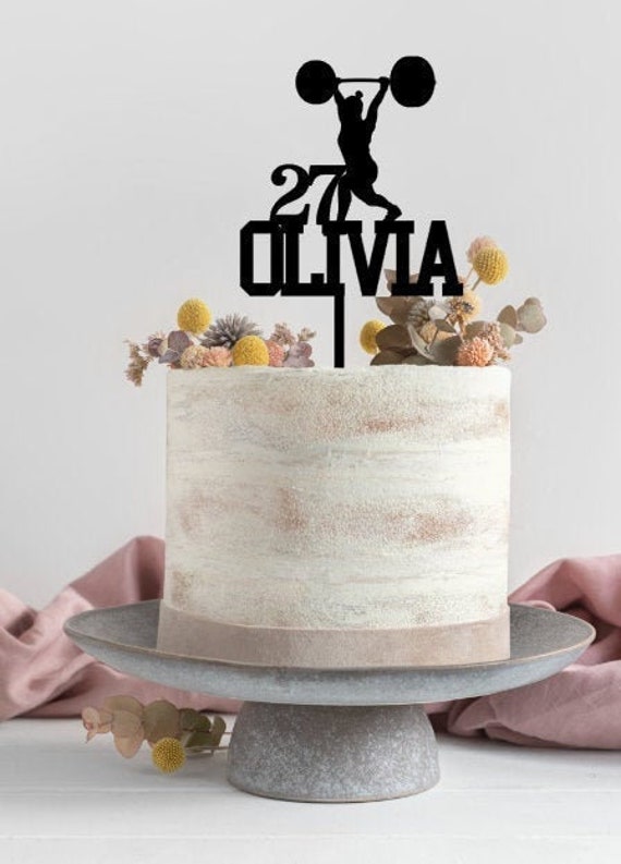 Decorations Weddings muscle cake topper,weightlifting decorations ...