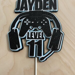 Gamer Cake Topper, Video Game Cake Topper, Gamer Birthday, Gamer Party ...