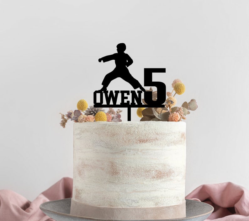 Karate Cake Topper Boy Karate Cake Topper Martial Art Party - Etsy