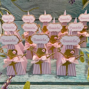Ballerina Favor Box, Ballerina Treat Box, Ballet Loop Box,ballet Party ...