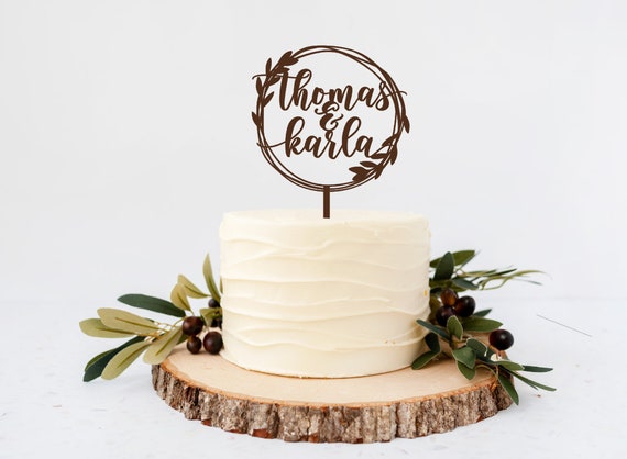 Mr and Mrs Topper Wedding Cake Topper Rustic Cake Topper - Etsy
