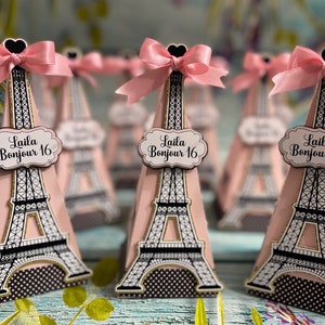 Paris Favor Box, Paris Party Decor, Paris Decoration,paris Treat Boxes ...