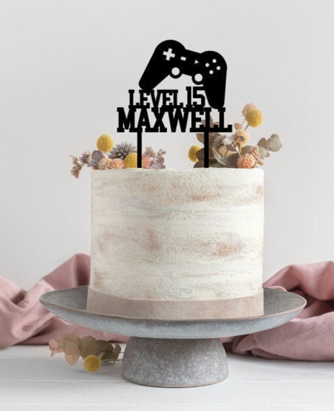 Gamer Cake Topper, Gamer Birthday Cake Topper, Video Game Cake Topper ...