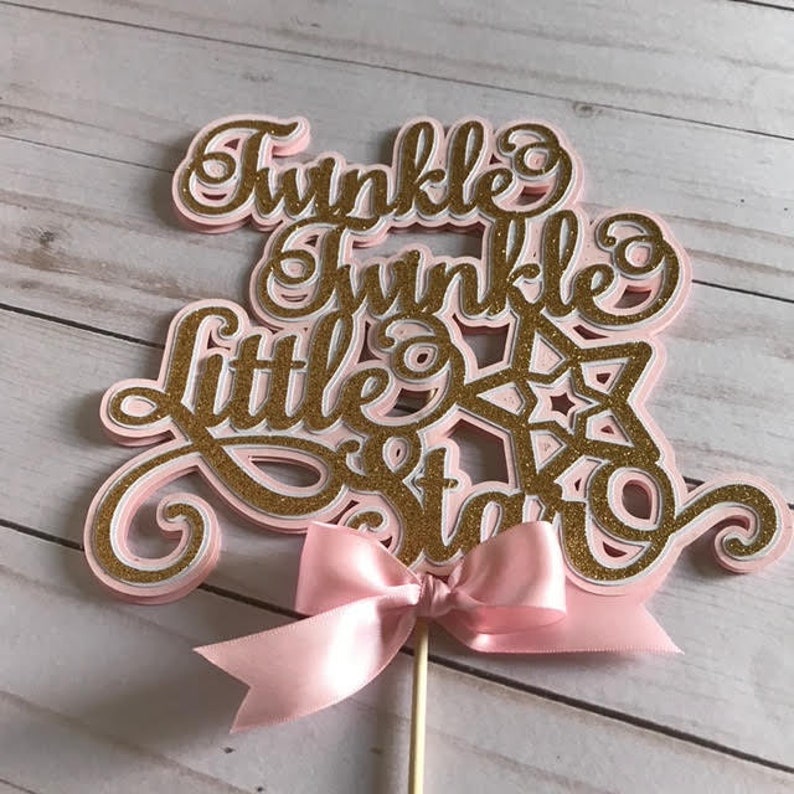 Twinkle Twinkle Little Star Cake Topper Little Star Party - Etsy