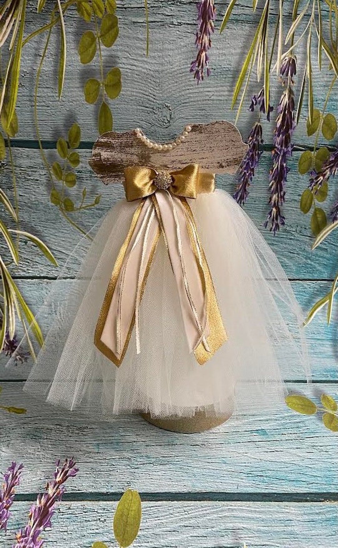 Tutu Dress Centerpiece, Baby Shower Decor, Baby Centerpiece, Baptism ...