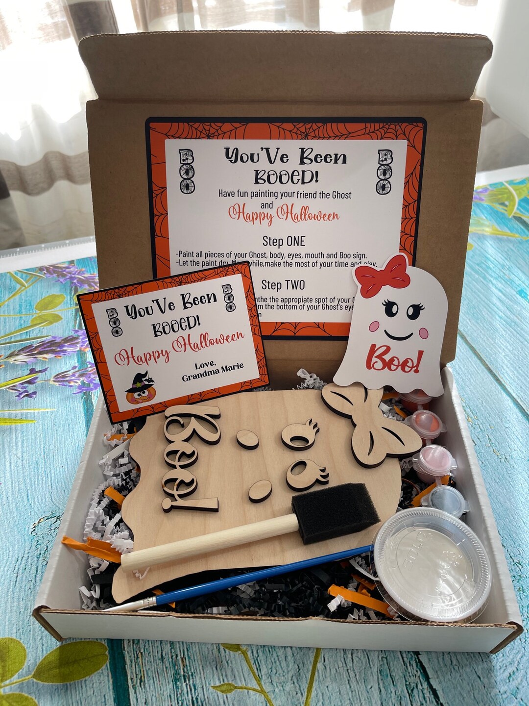 Boo Paint Box, DIY Ghost Paint Kit, You've Been Boo'ed, Halloween DIY ...