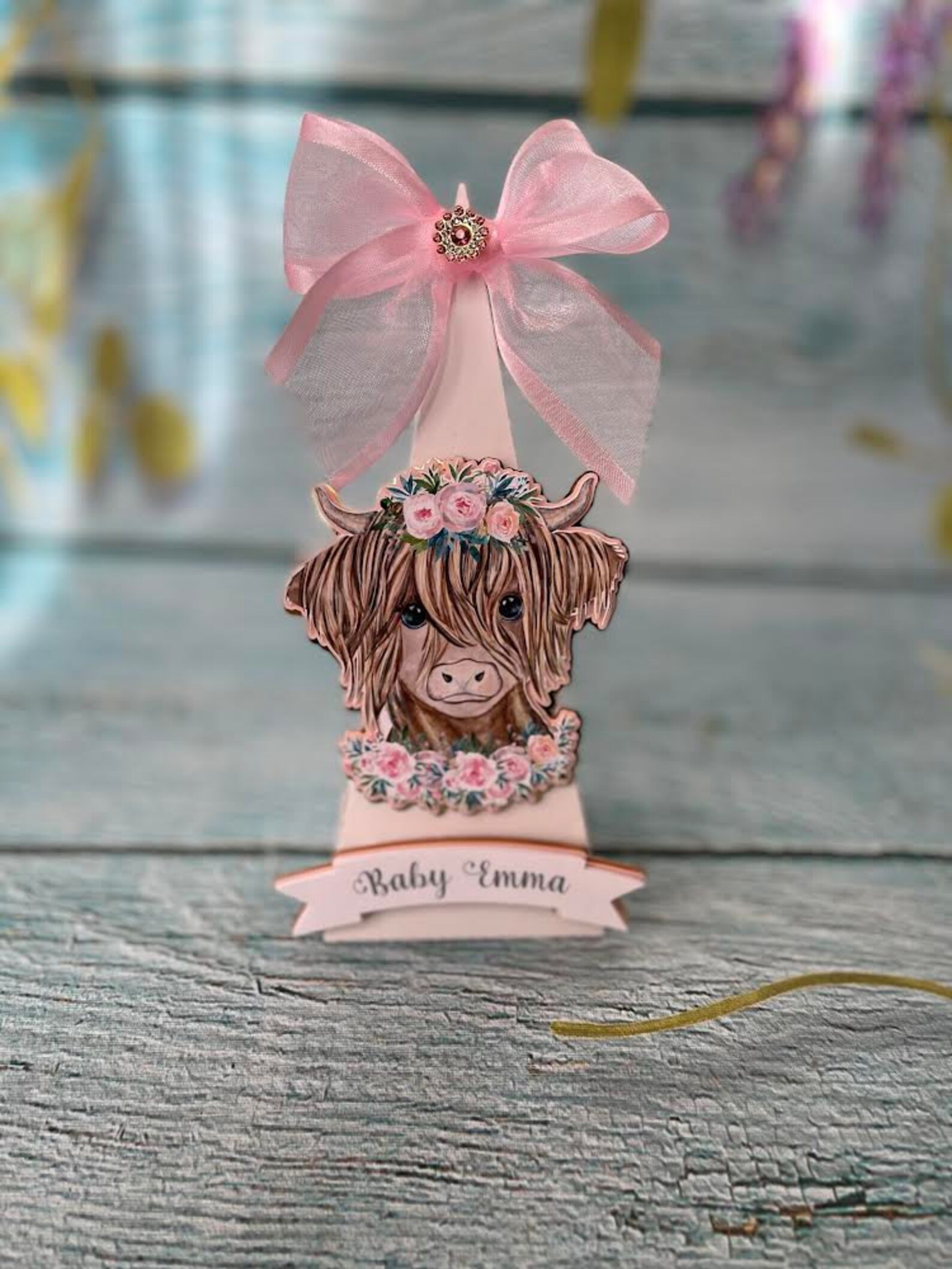 Boho Cow Favor Box Highland Cow Baby Shower Cow Party - Etsy
