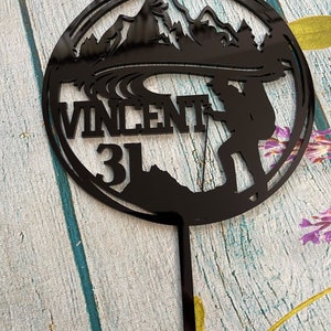 Hiking Cake Topper, Hiker Cake Topper, Hiking Birthday Decoration ...