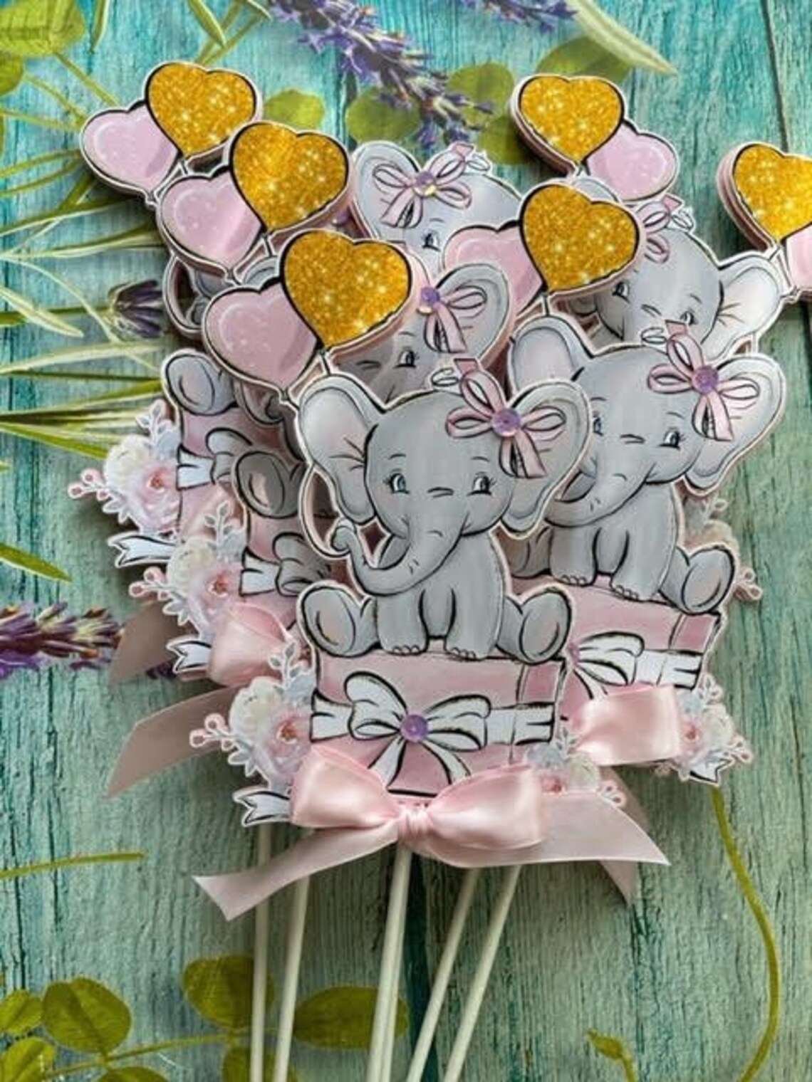 Elephant Centerpiece Baby Elephant Party Its a Girl - Etsy