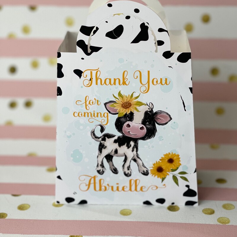 Cow Favor Bags - Etsy