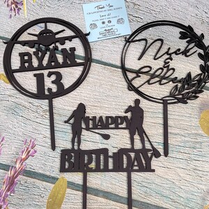 Airplane Cake Topper, Aviation, Pilot Cake Topper, Flying, Boys ...