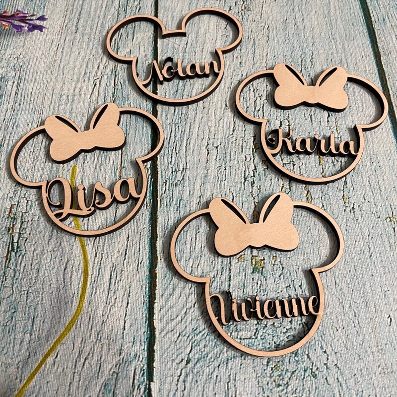 Mickey Name Tag - Etsy