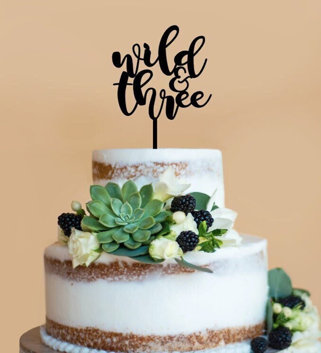 Wild and Three, Wild Cake Topper, Third Birthday Party, Wild and 3 Cake ...