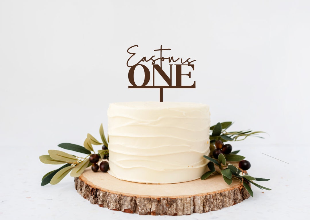 One Cake Topper, First Birthday Party, Two Cake Topper, Personalized ...