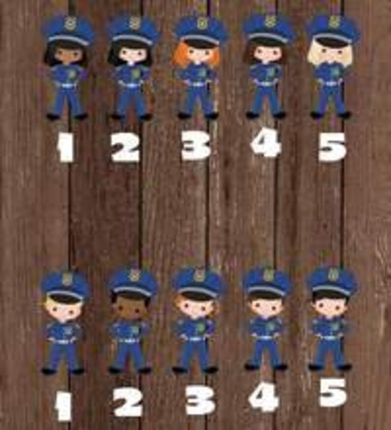 Police Cake Topper Policeman Topper Cops Party Decoration - Etsy