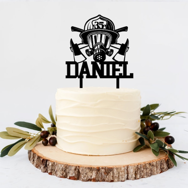 Fireman Cake Topper - Etsy