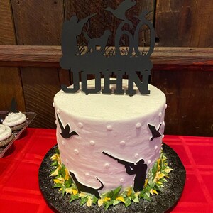 Pheasants Hunting Cake Topper, Hunters Cake Topper, Pheansat and German ...