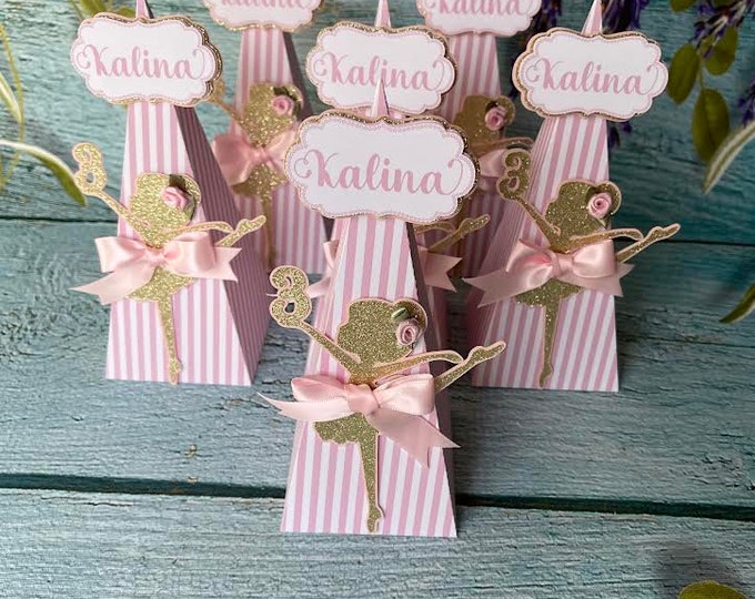 Ballerina Favor Box, Ballerina Treat Box, Ballet Loop Box,ballet Party ...