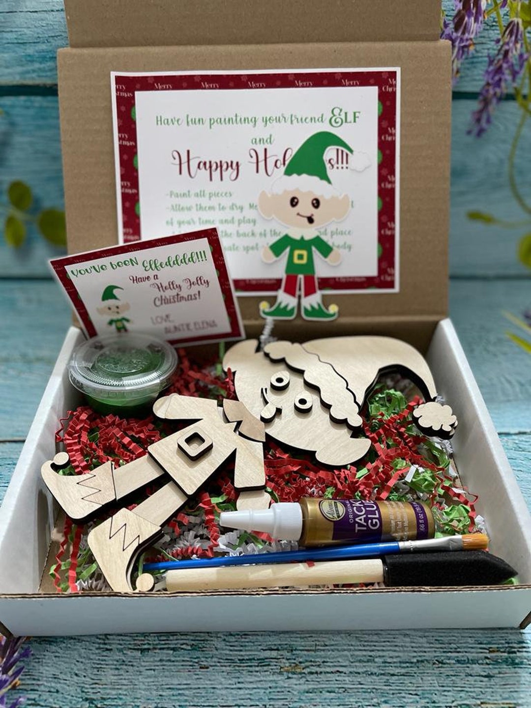 You’ve Been Elfed, Diy Paint Kit,elf Activity Kit, Elf Paint Kit ...
