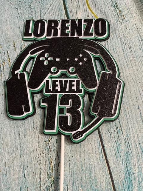 Gamer Cake Topper Video Game Cake Topper Gamer Birthday - Etsy
