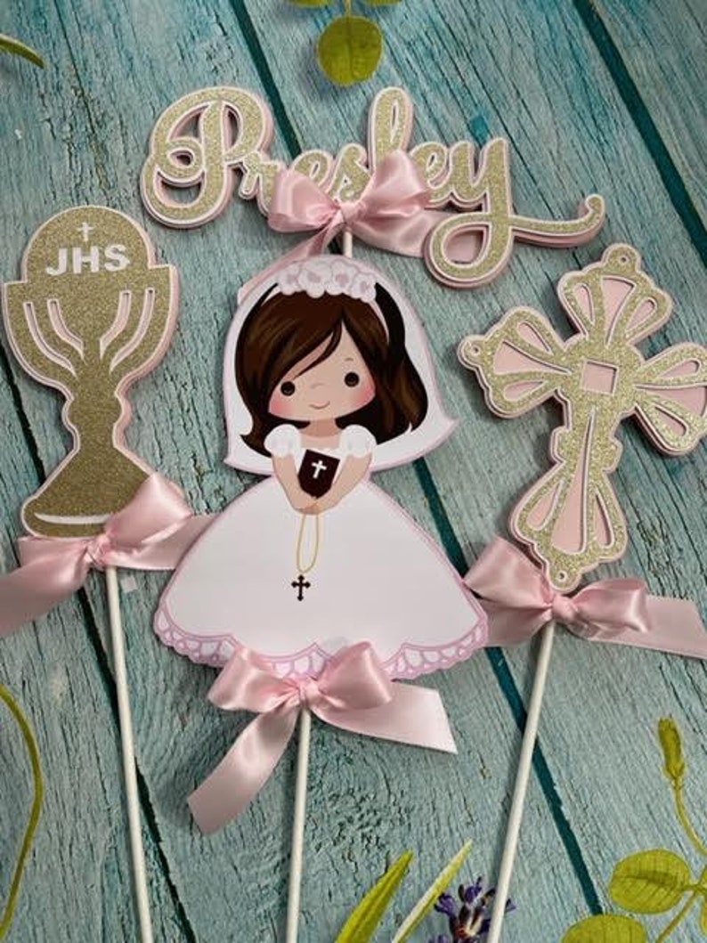 First Communion Decor First Communion Centerpieces Holy - Etsy