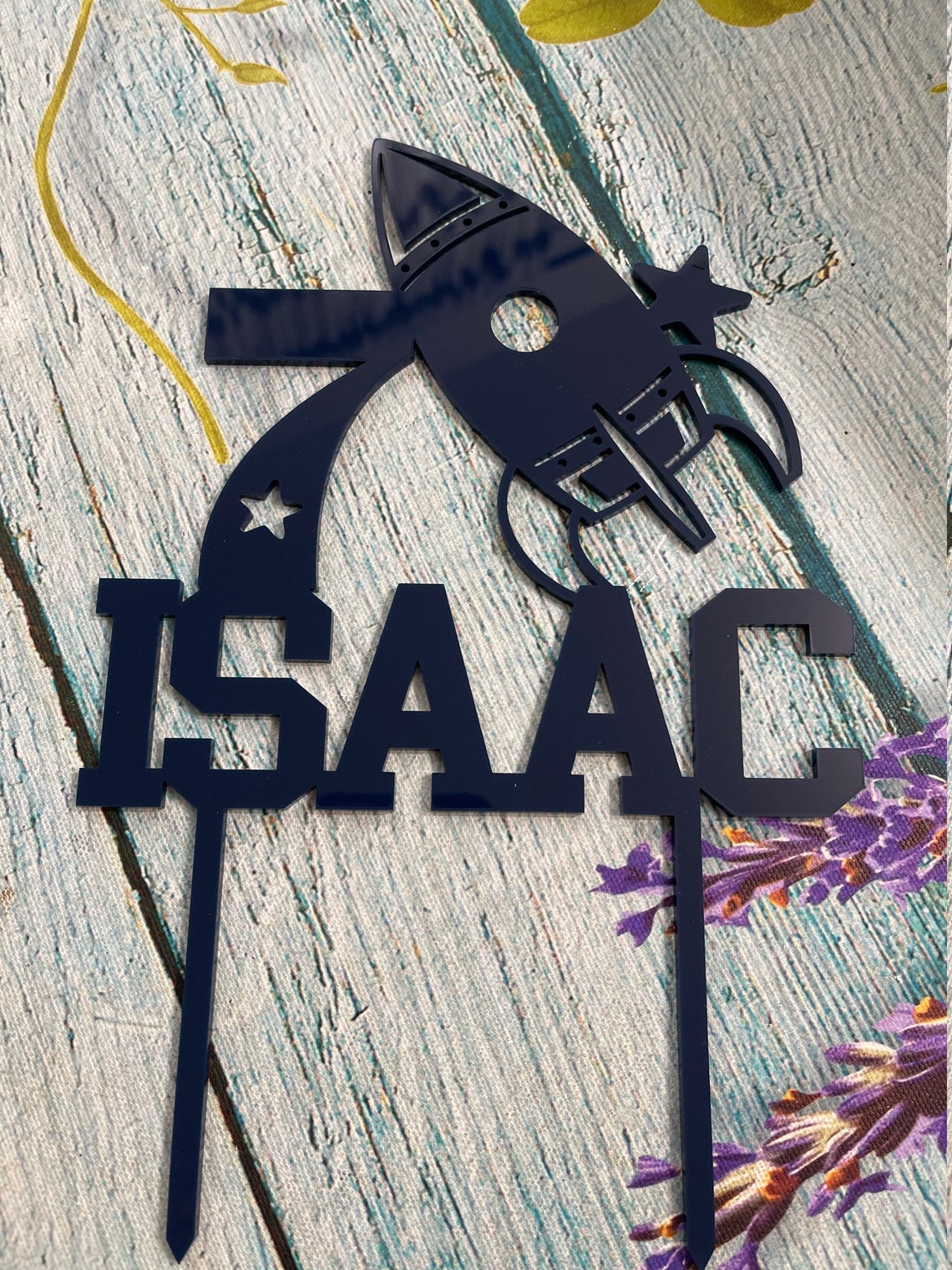 Rocket Cake Topper Rocket Ship Cake Topperspace Party Decor - Etsy