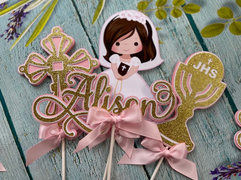 First Communion Decor First Communion Centerpieces Holy - Etsy