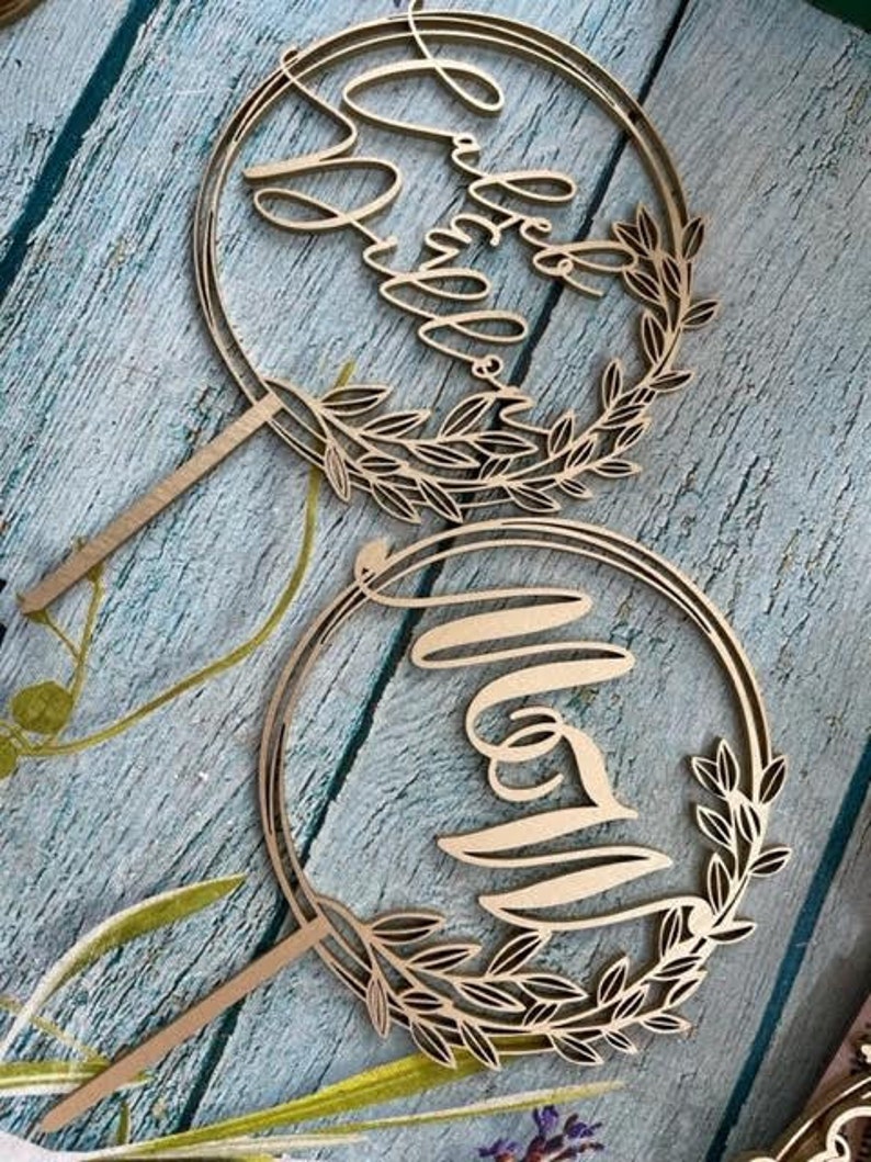 Custom Wedding Cake Topper Custom Names Topper Wedding Cake - Etsy