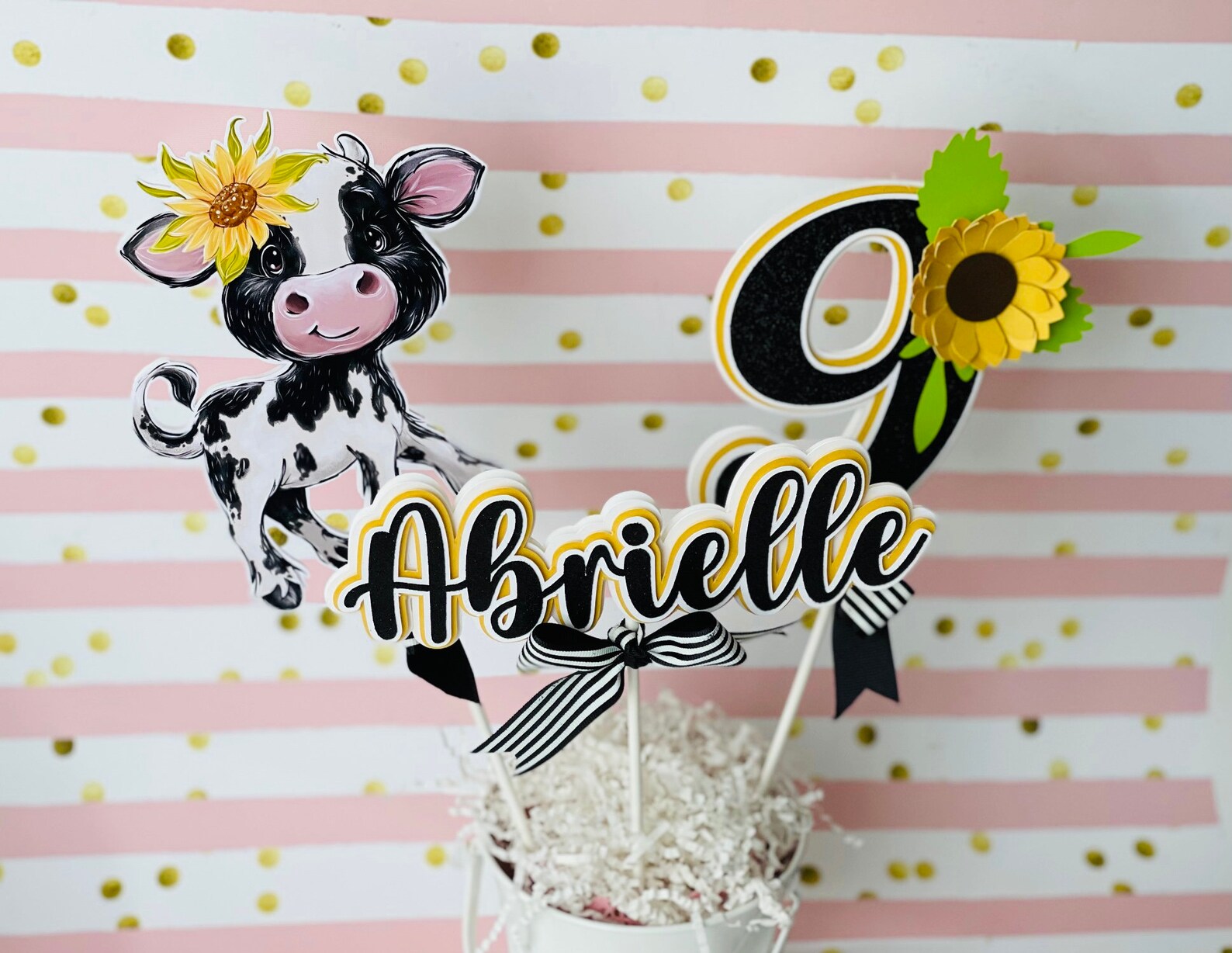 Farm Centerpieces Farm Party Table Little Cow Centerpiece - Etsy